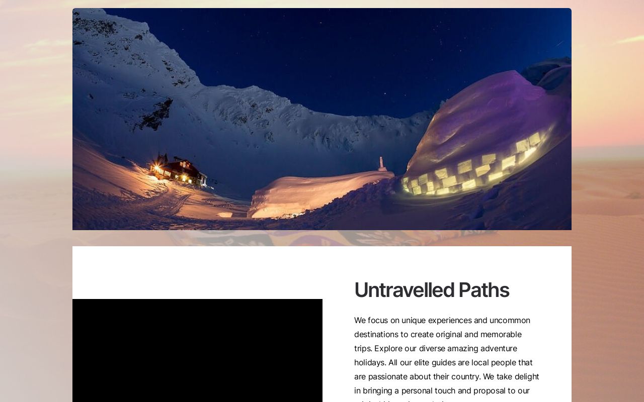 Untravelled Paths